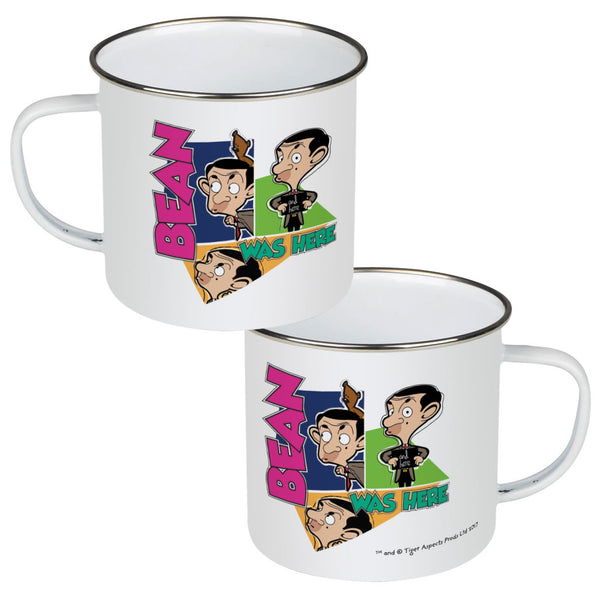 Bean Was Here Enamel Mug – Mr Bean Shop