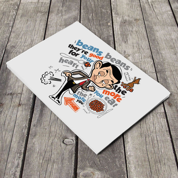 Bean beans, good for your heart A5 Notepad – Mr Bean Shop