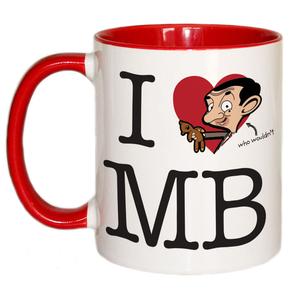 I Heart MB Coloured Insert Mug – Mr Bean Shop