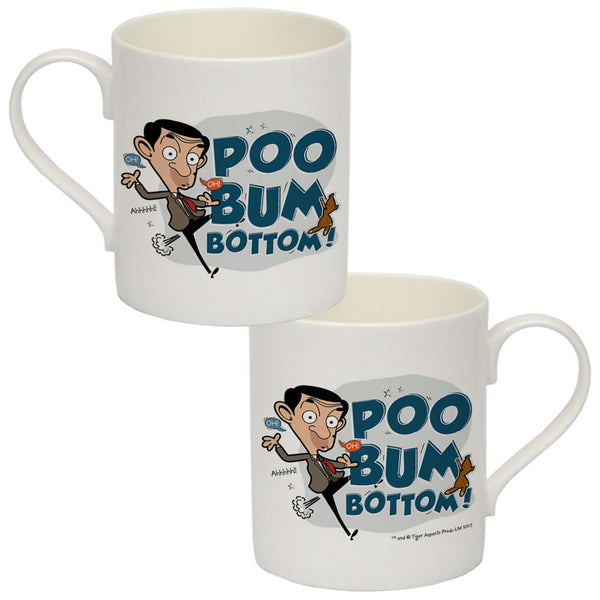 Poo Bum Bottom Bone China Mug – Mr Bean Shop
