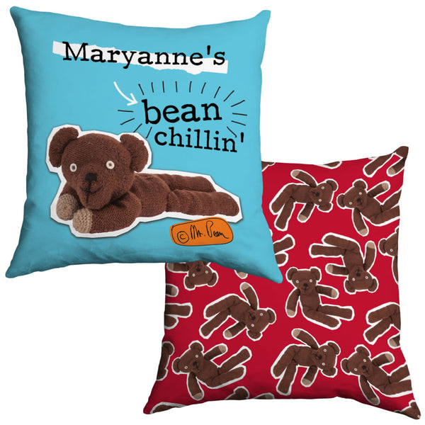 Personalised Bean Chillin' Cushion – Mr Bean Shop