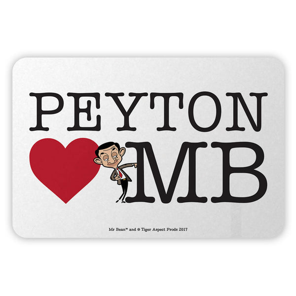 Personalised Heart Mr Bean 2 Metal Sign – Mr Bean Shop