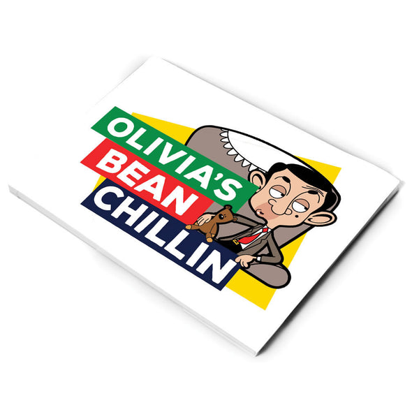 Personalised Bean Chillin A5 Notepad – Mr Bean Shop
